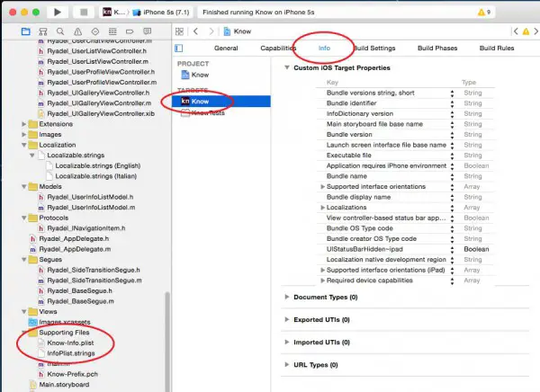 objective c status bar color