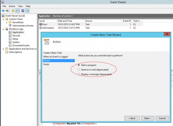 Event Viewer How To Send E Mail Notifications With Powershell