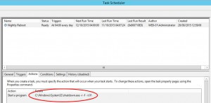 Windows - Auto-Reboot and Shutdown with Task Scheduler