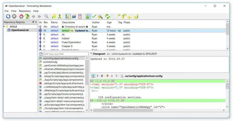 Using Mercurial HG in Visual Studio 2015 with VisualHG or HgSccPackage