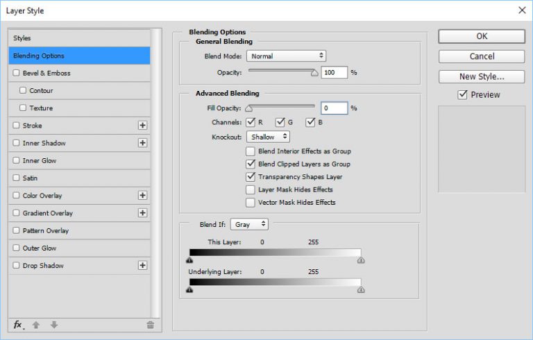 Text Masking in Adobe Photoshop: how to dig through a Layer with Text