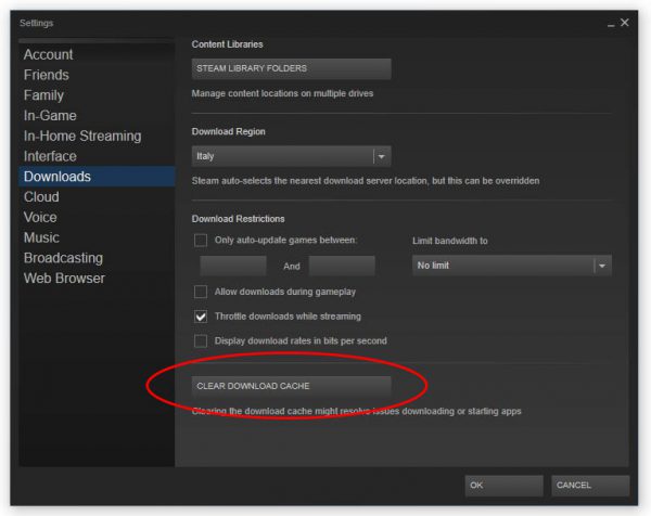 How to clear cache on steam - orgnaa