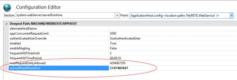 ASP.NET - Request Entity Too Large e Maximum request length exceeded