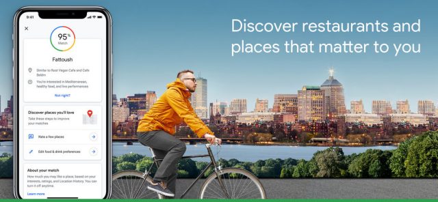 Google Maps: funzionalità Match per locali e ristoranti anche su iPhone