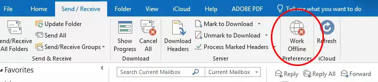 MS Outlook disconnected, MS Exchange server not available - FIX