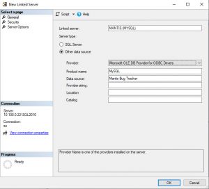 Come creare un Linked Server tra SQL Server e MySQL