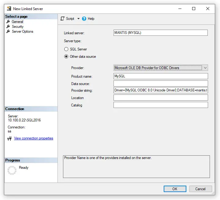 Come creare un Linked Server tra SQL Server e MySQL