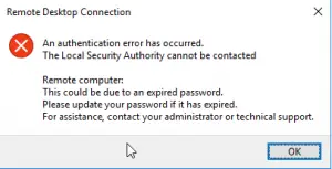 How to change password through Remote Desktop (RDP)