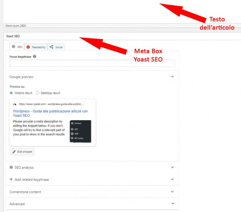 Wordpress - Yoast SEO: guida completa