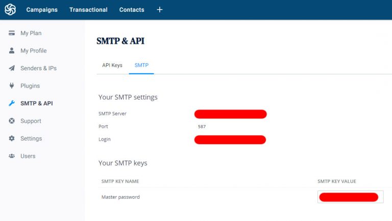 ASP.NET Core C# - Send email messages with SendInBlue