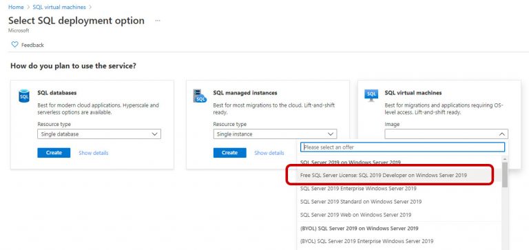 How to create an Azure SQL Virtual Machine